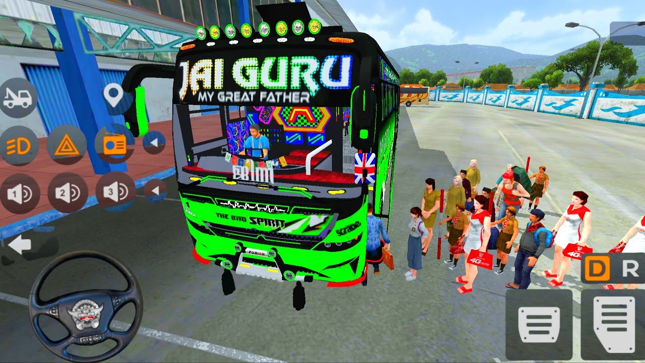💥New Ravanan Bus Simulator Lighting Ranvay Loding Pasenger Heavy ...
