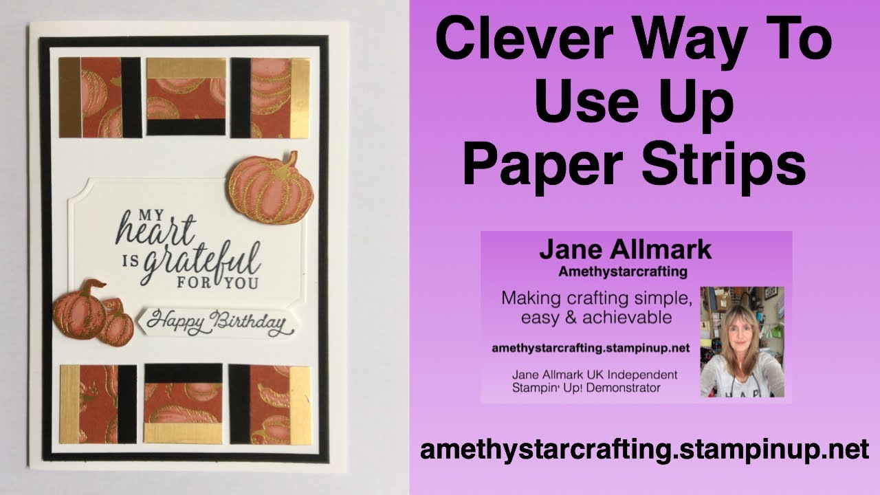 How to use paper strips in card making - YouTube