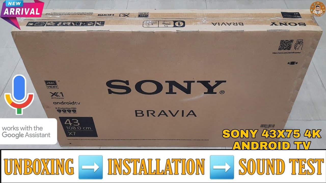 SONY KD-43X75 2021 || 43 inch 4k Android HDR Tv Unboxing And Review ...