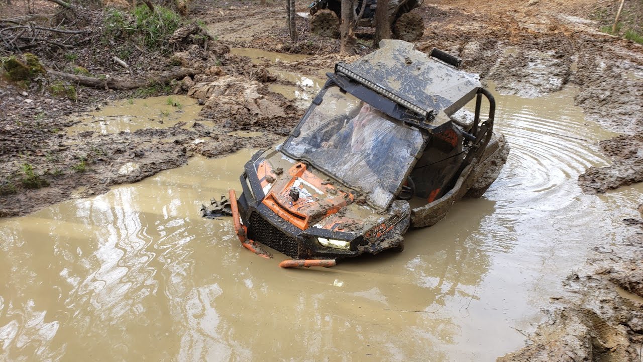 Assessing the damage **(sunk my rzr at piney hills)** - YouTube