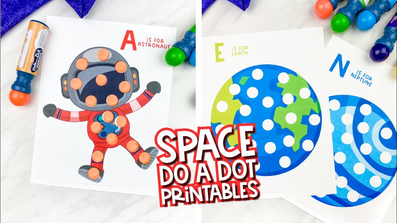 Space Do A Dot Printables - YouTube