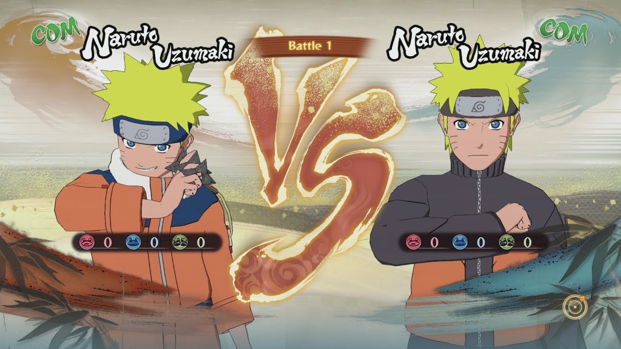 Part 1 vs Part II Characters Naruto Ninja Storm 4 with Nick Lee - YouTube