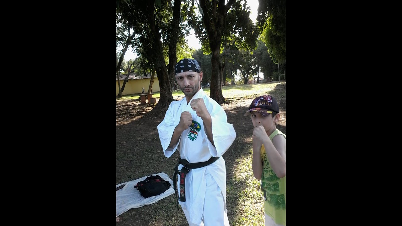 TREINANDO KARATÊ COM MEU FILHO - YouTube