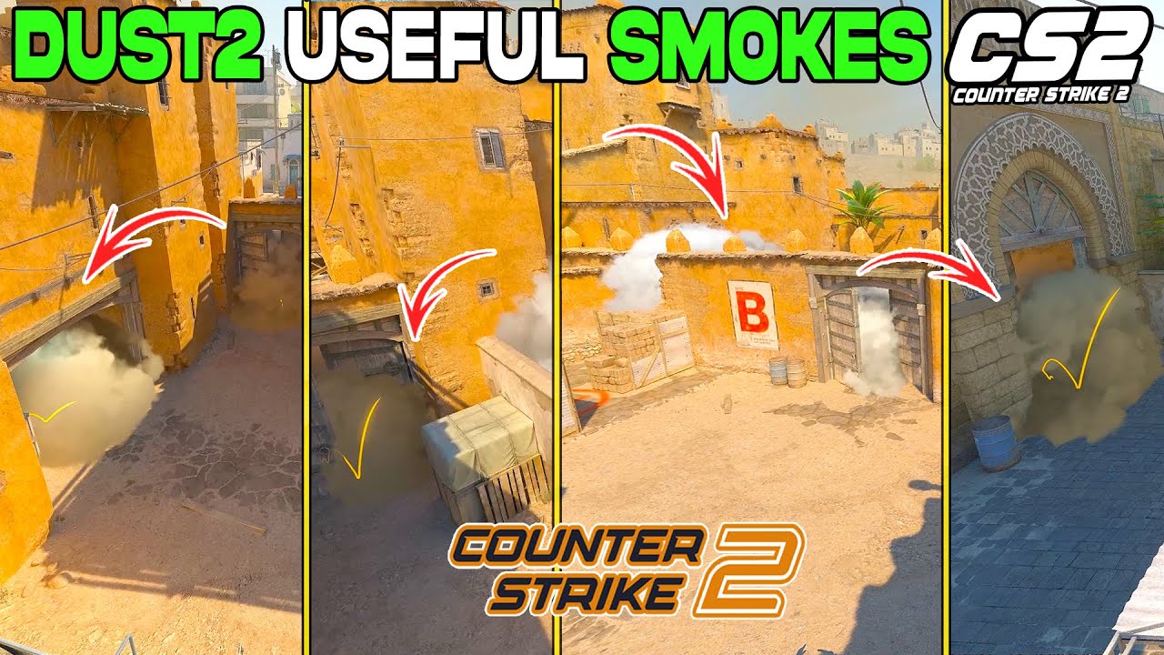 CS2 Dust 2 USEFUL SMOKES That You Need To Know - YouTube