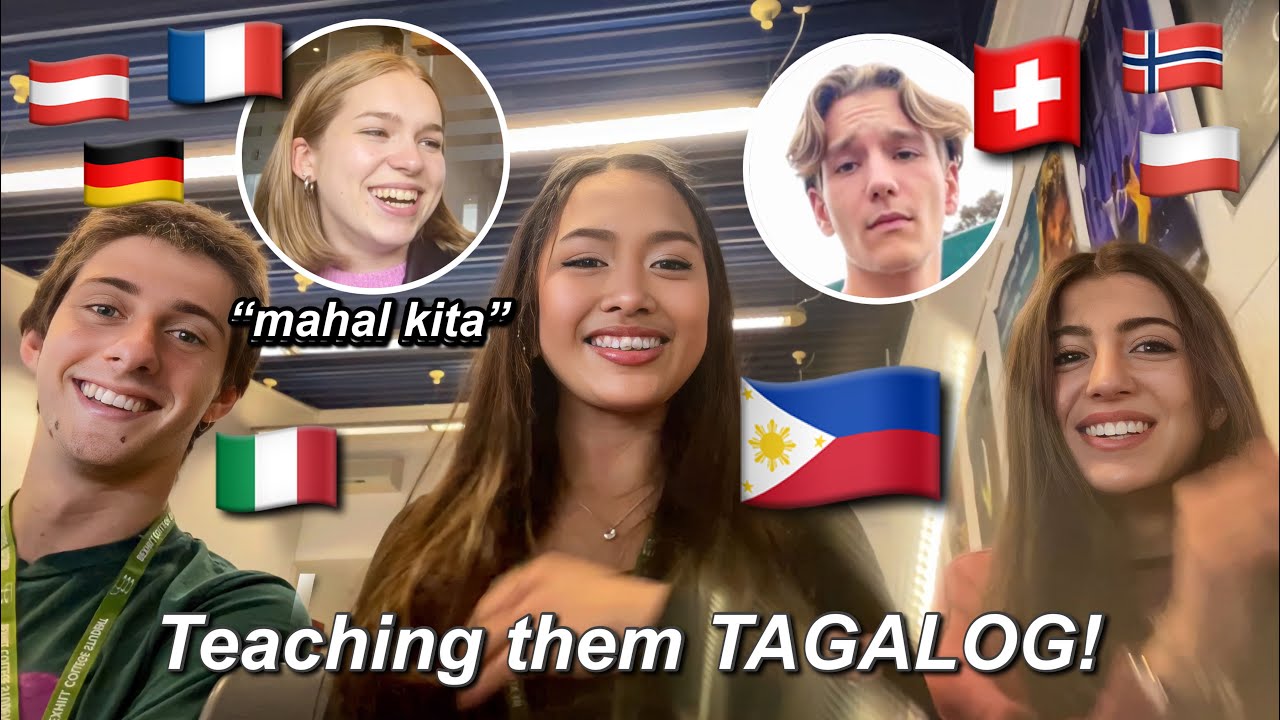 TEACHING OUR EUROPEAN FRIENDS TAGALOG 🇵🇭 - YouTube