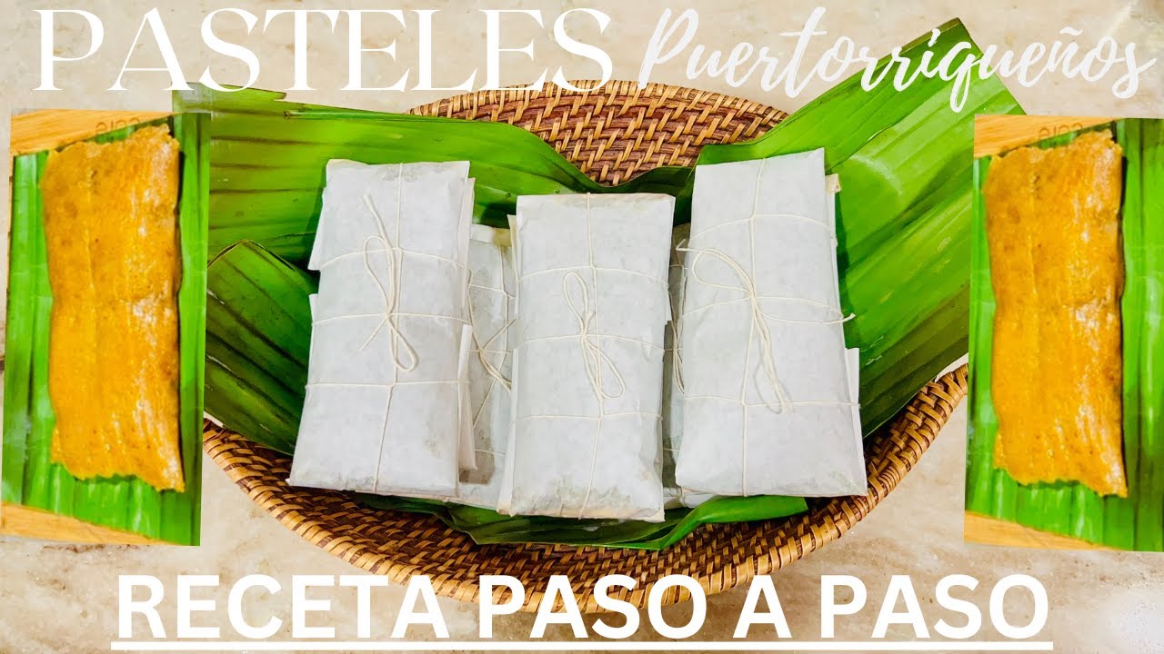 PASTELES PUERTORRIQUEÑOS PASO A PASO || RECETA FACIL Y RAPIDO || CATHY ...