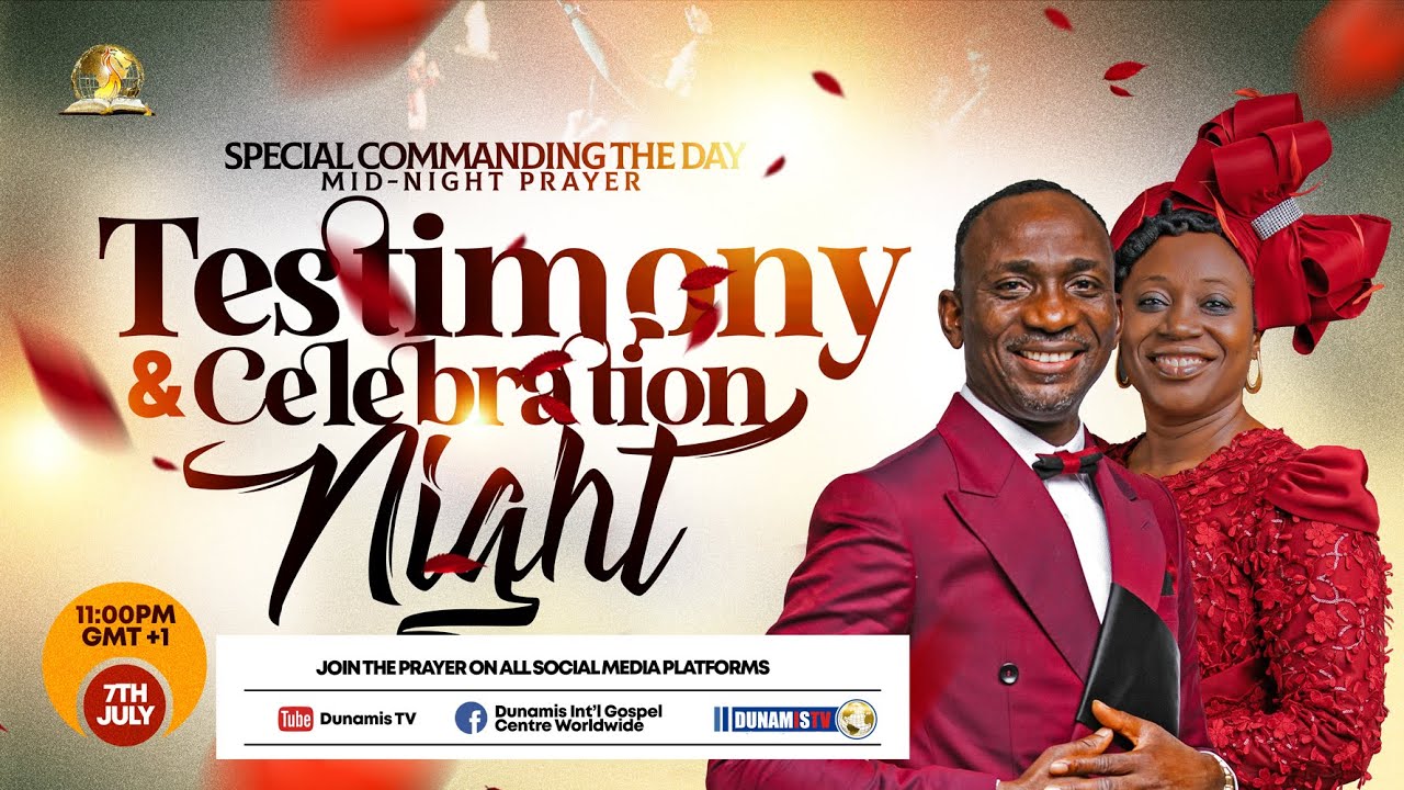 COMMANDING THE DAY REBROADCAST-TESTIMONY AND CELEBRATION NIGHT. 08-07 ...