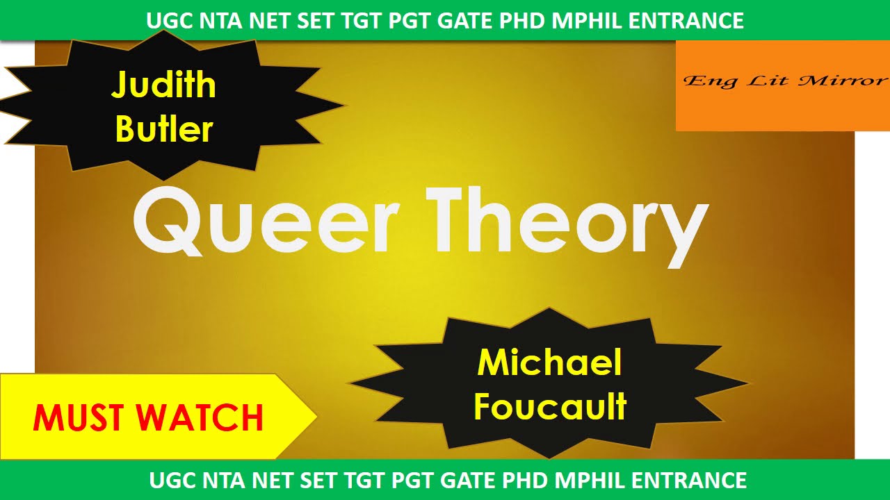 Queer Theory Foucault Butler Teresa De Lauretis Eve Kosofsky Gayle ...