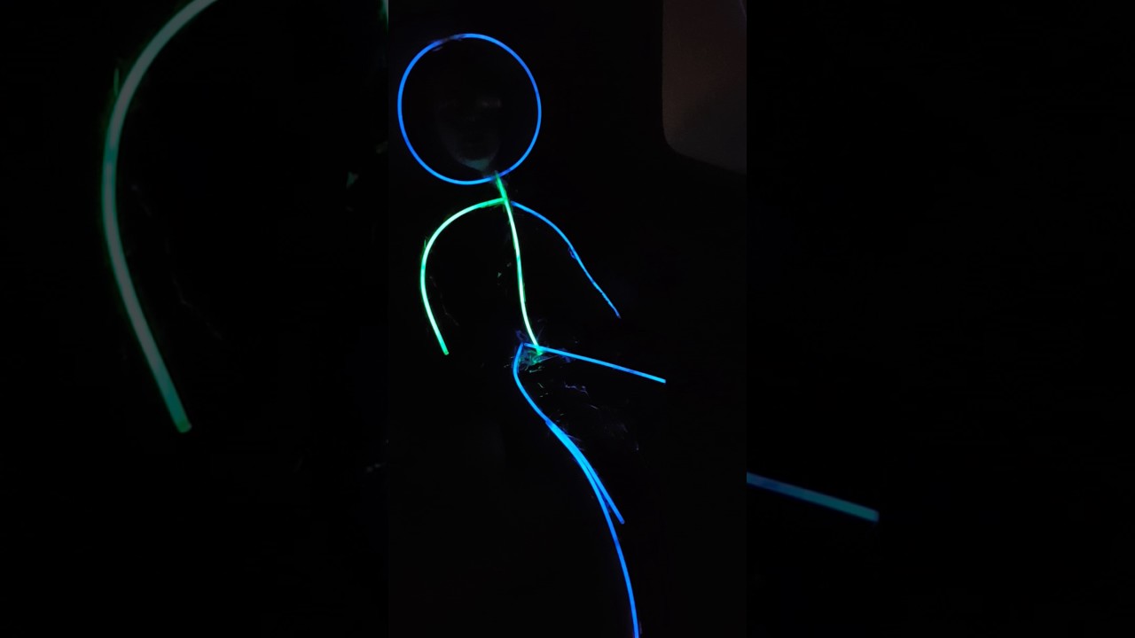 Happy halloween 2016 glow stick man - YouTube