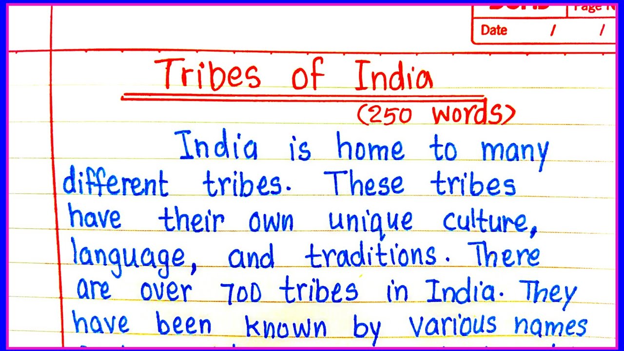 Indian Tribes Essay | Essay on Indian Tribes | English Essay Writing ...