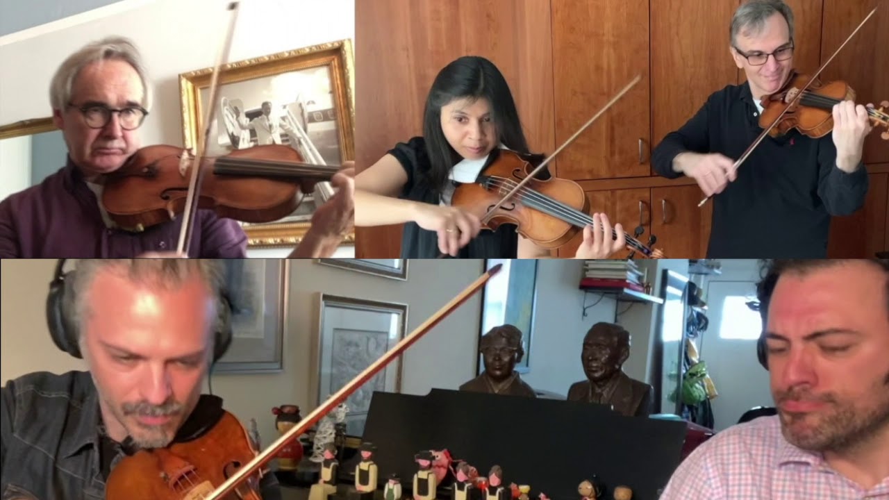 Shostakovich "Galop" - Adele Anthony, Gil Shaham, Colin & Eric Jacobsen ...