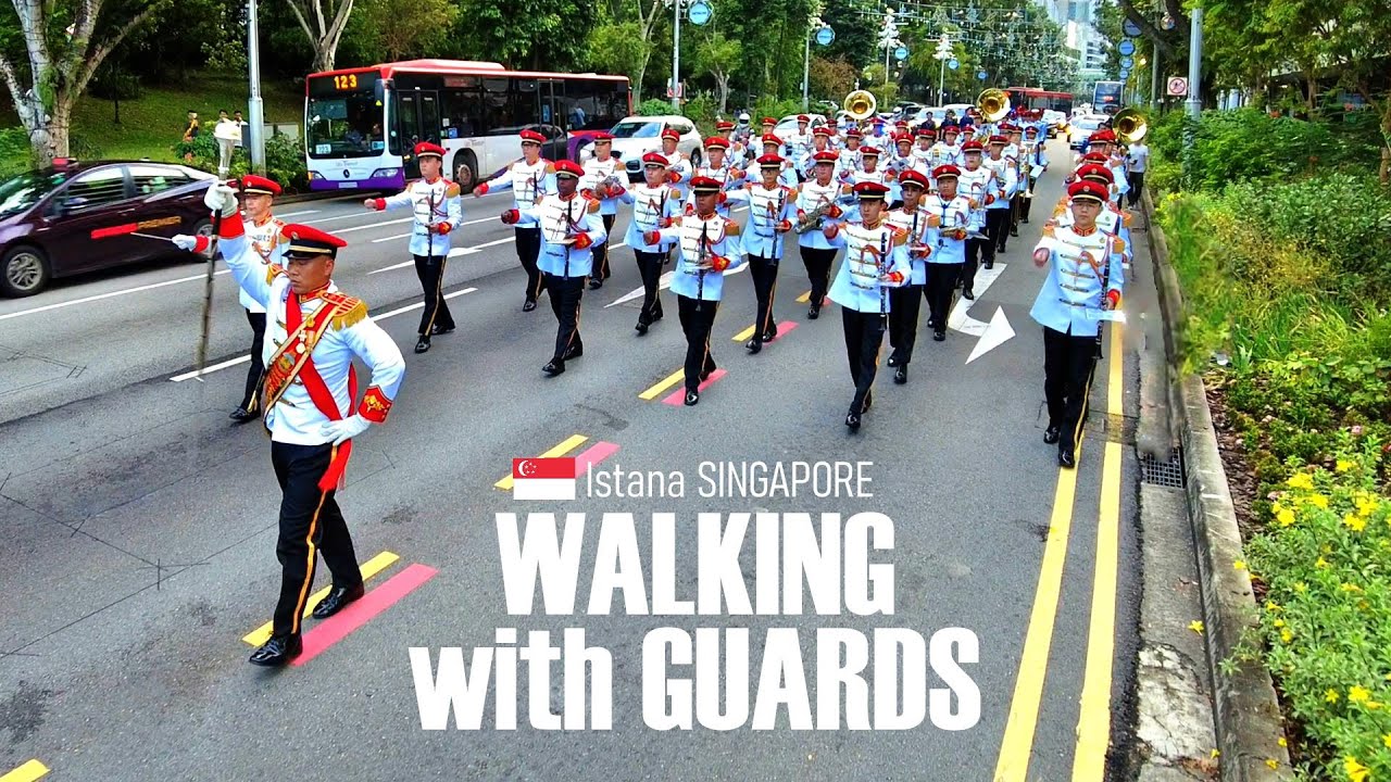 Walking with Guards - Colonel Bogey March - Nov 2024 - Istana ...