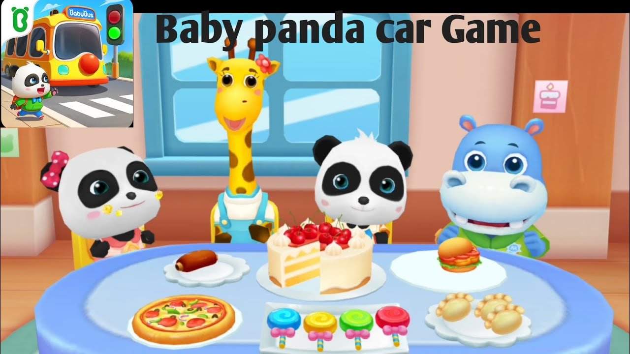 Baby panda Bus game new decent game play - YouTube