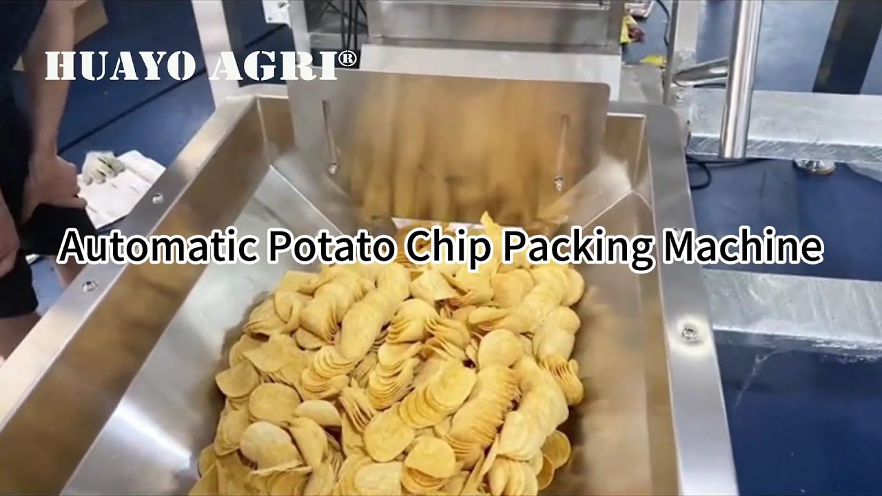Automatic Potato Chip Packing Machine made by HUAYO AGRO - YouTube