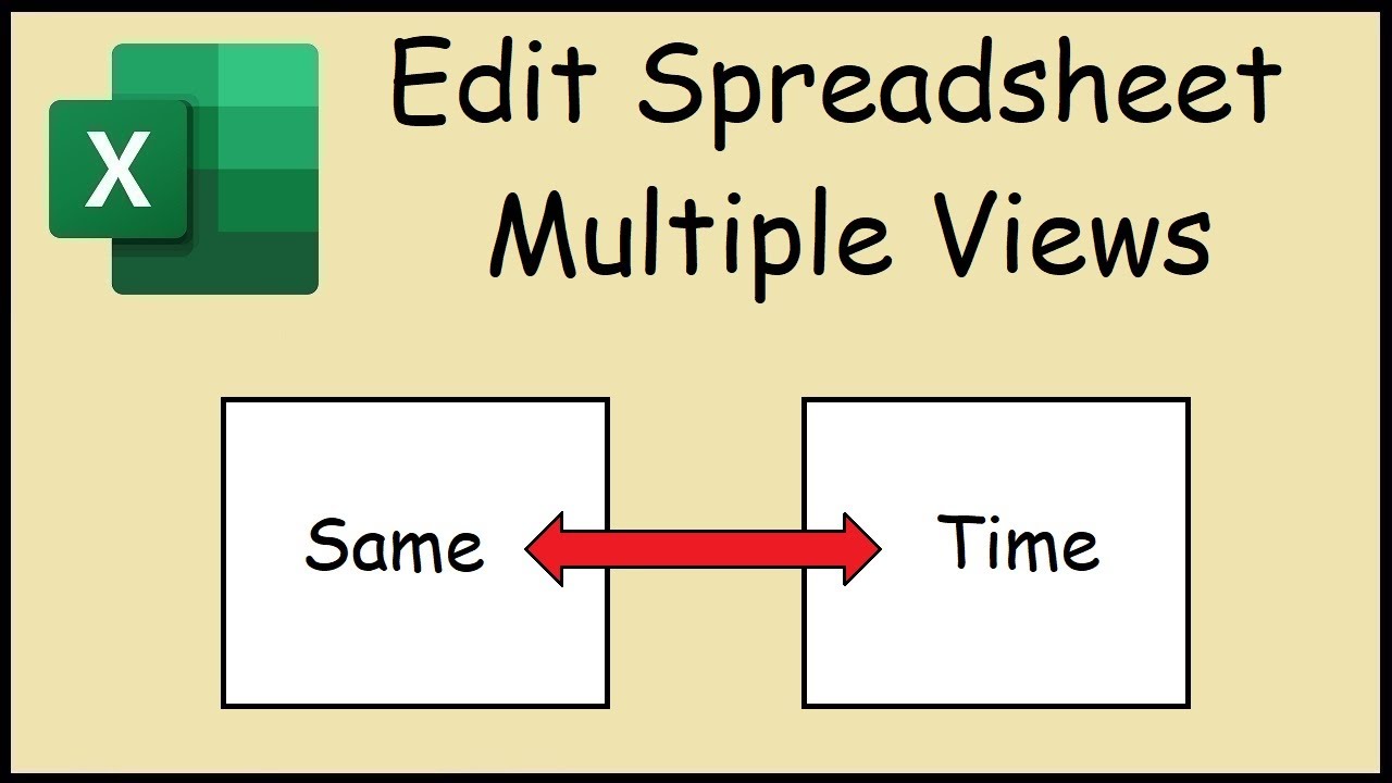 How to Edit a Worksheet With Two Views in Excel - YouTube