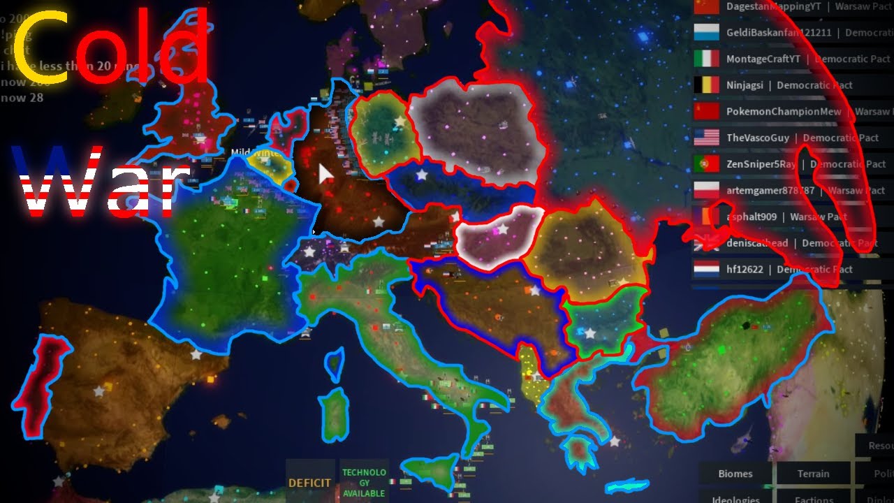 ROBLOX:Rise of Nations Cold War Warsaw Pact and Socialist Countries vs ...