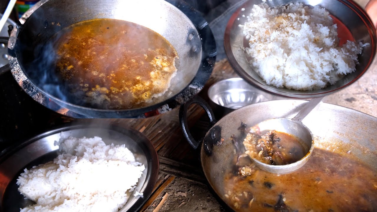 dry buff curry in lunch || cooking lunch by Buffalo herders JK ...