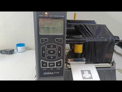 วิธีแก้ Zebra ZT230 Error ribbon และ status supplies - YouTube