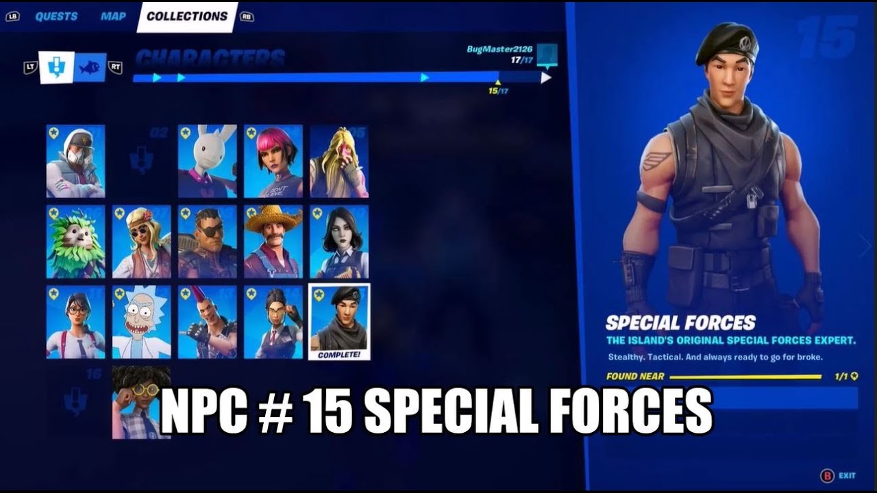 Fortnite Location - NPC # 15 SPECIAL FORCES - Talk to - Chapter 2 ...