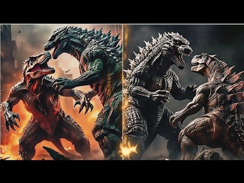 Epic Godzilla Battle Scenes by Dinosaur.🦕 (②⓪②④) - YouTube