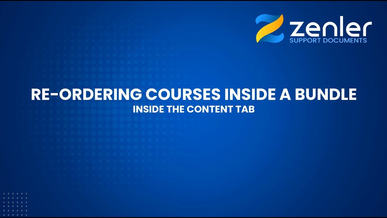 👉 Courses - Bundles - Re-Ordering Courses Inside a Bundle - YouTube