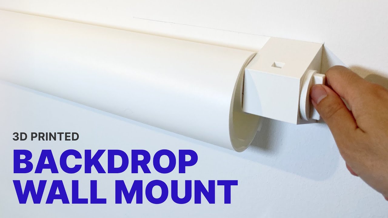 I made a small backdrop wall mount using 3d printer - YouTube