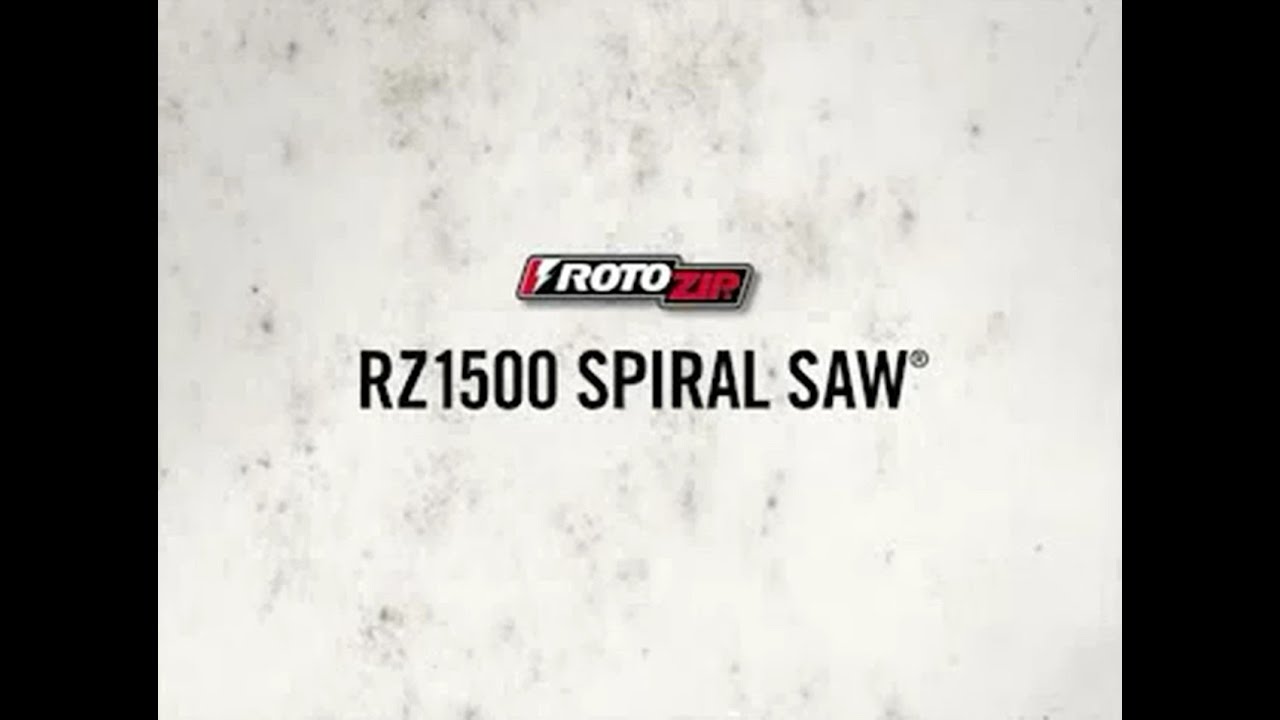 RotoZip Spiral Saw - An Overview of the RZ1500 - YouTube