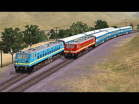 WAG-7 Versus WAP-4 Train Races Ended in Destruction - Trainz Simulator ...