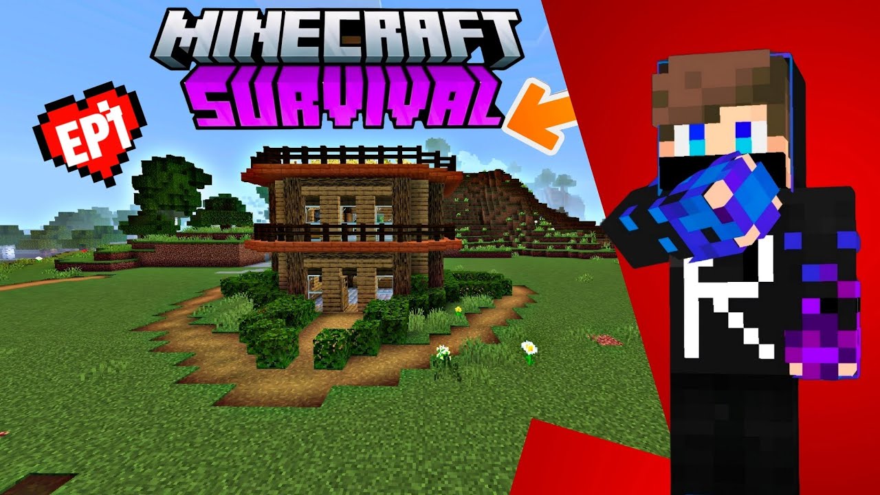 My First Minecraft ADVENTURE! | Ruff Playz Begins Mine Craft Pe ...