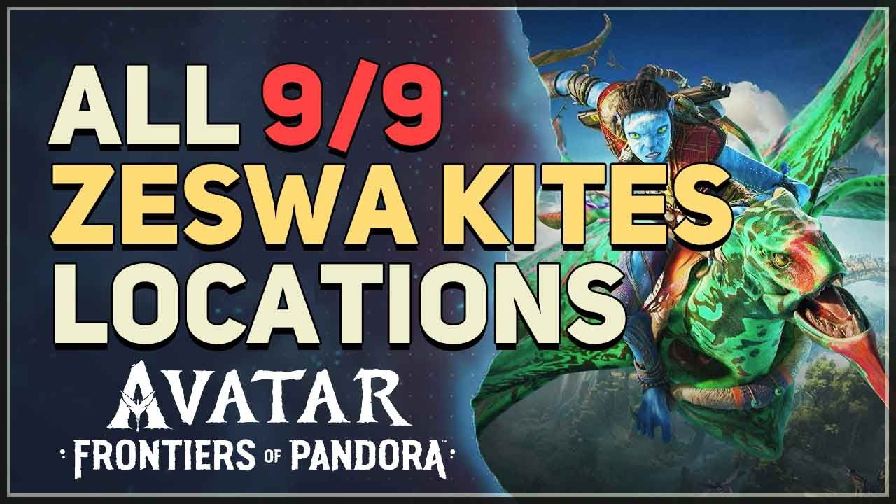All 9 Zeswa Kites Locations Avatar Frontiers of Pandora - YouTube