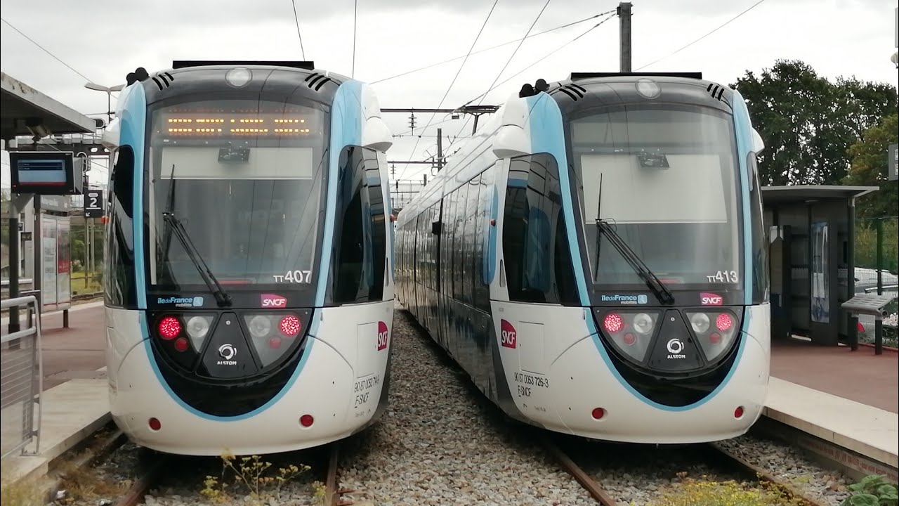 [FHD] Tramway T4 SNCF - Citadis Dualis IDFM (2) - YouTube