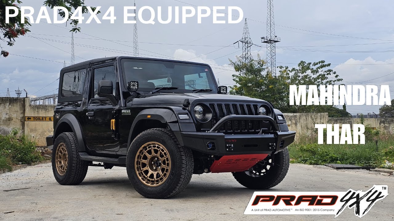 PRAD4x4™ Equipped Mahindra Thar | 4X4 Offroad Accessories | - YouTube