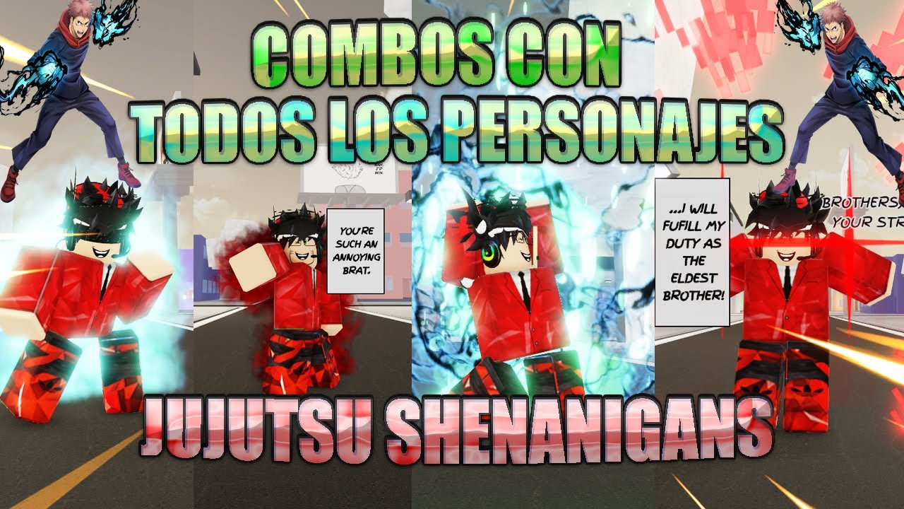 LOS MEJORES COMBOS CON TODOS LOS PERSONAJES EN JUJUTSU SHENANIGANS ...