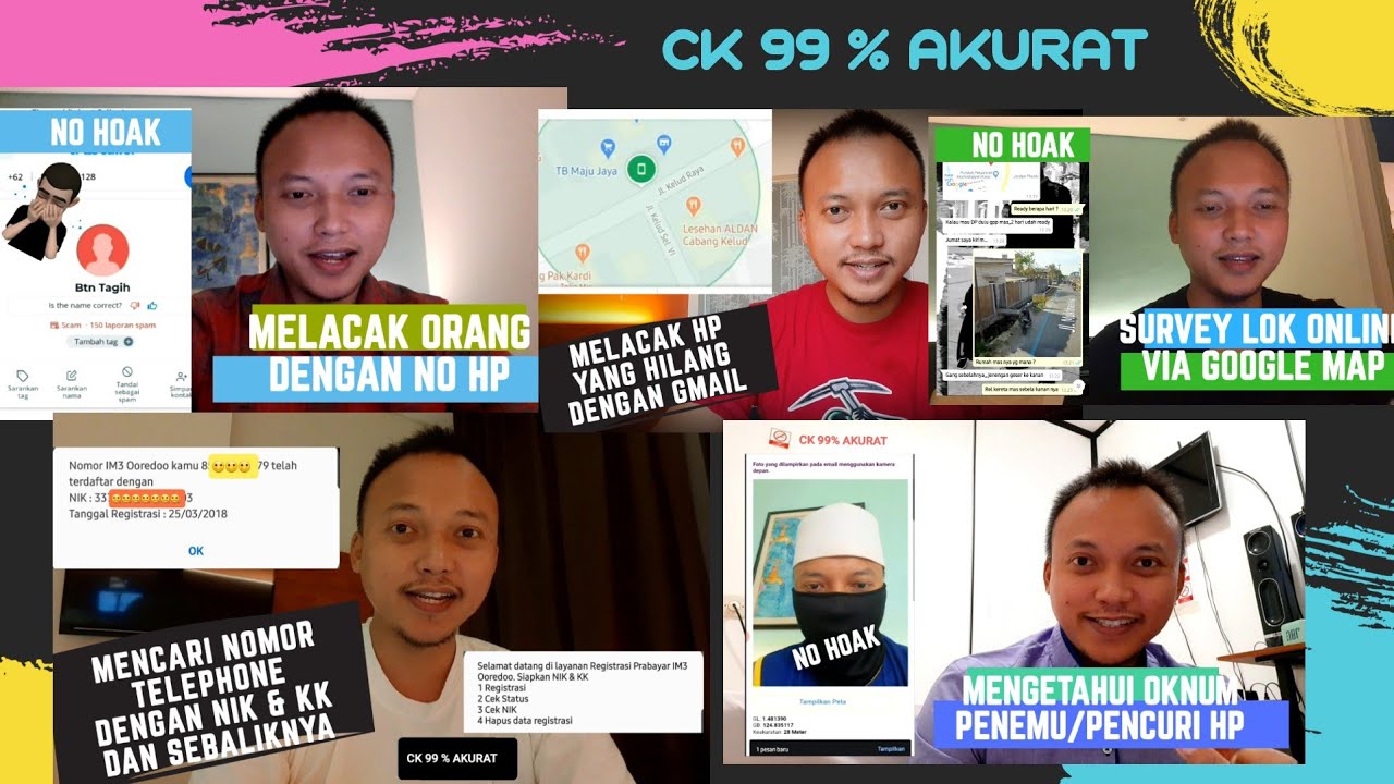 TIPS Cara Cara Melacak Identitas Orang Menggunakan Nomor HP , NIK KTP , KK & Fungsi Google Map ...