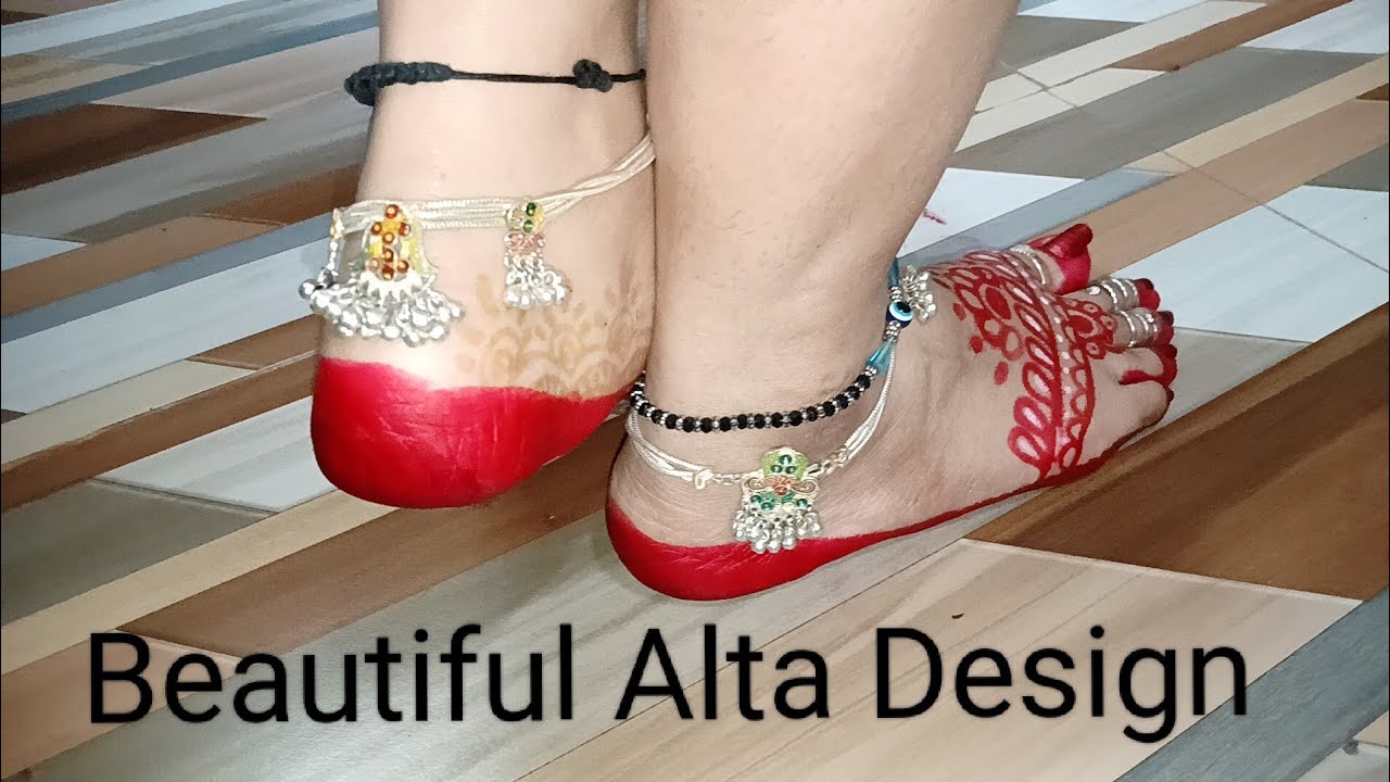 Very Beautiful Alta Design ll So Cute Mahawar Design ll Just Wow Alta ...
