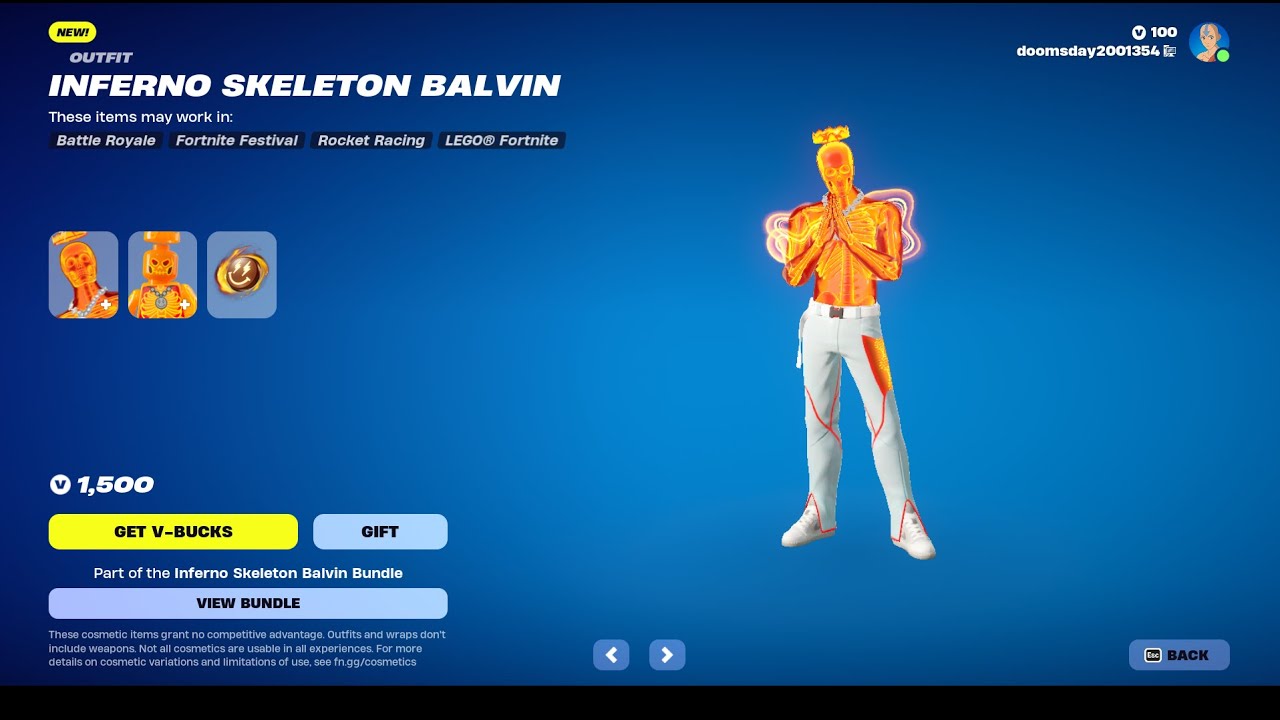 *NEW* Inferno Skeleton Skin OUT NOW! - YouTube
