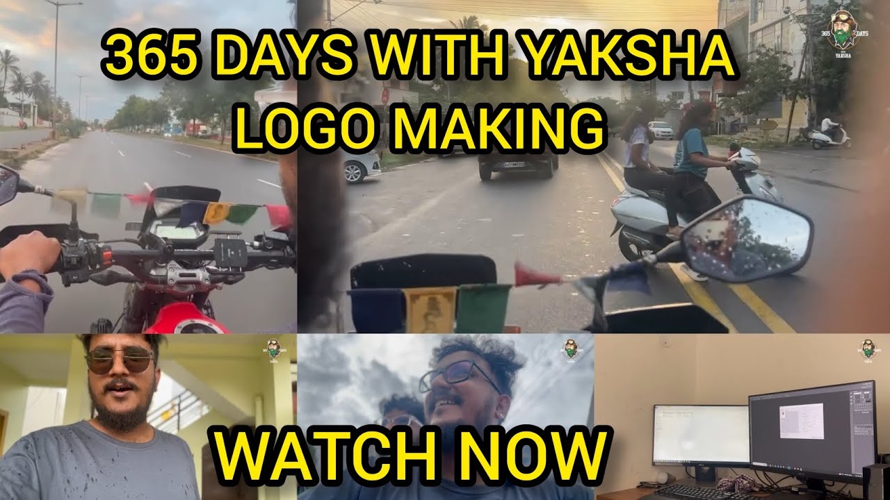 365 DAYS WITH YAKSHA | LOGO | RAIN | BIKE | KANNADA VLOG - YouTube