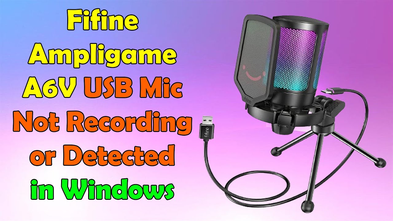 FIFINE A6V Mic Not Recognized on Windows 11? Try These Solutions! - YouTube