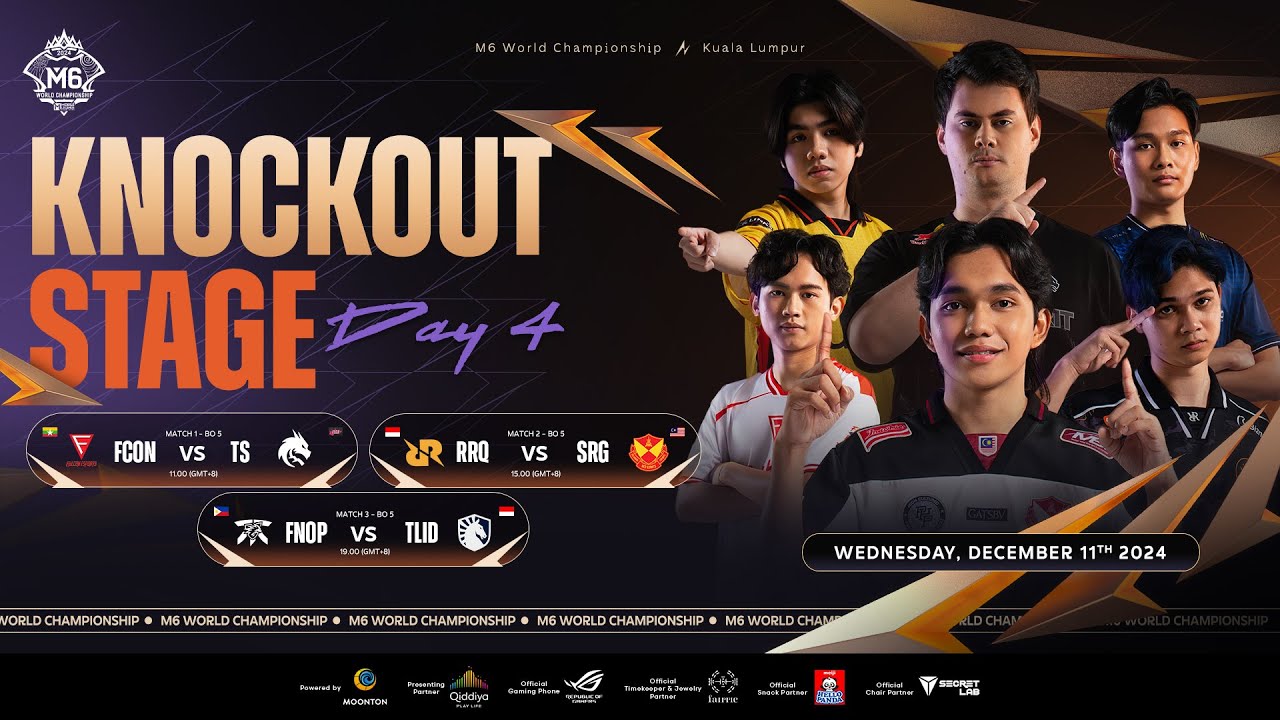🔴 LIVE | MLBB M6 World Championship | Knockout Stage Day 4 - YouTube