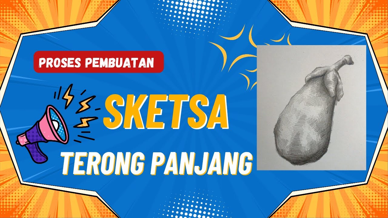 Cara Membuat Sketsa Terong Panjang | How to Sketch a Long Eggplant ...