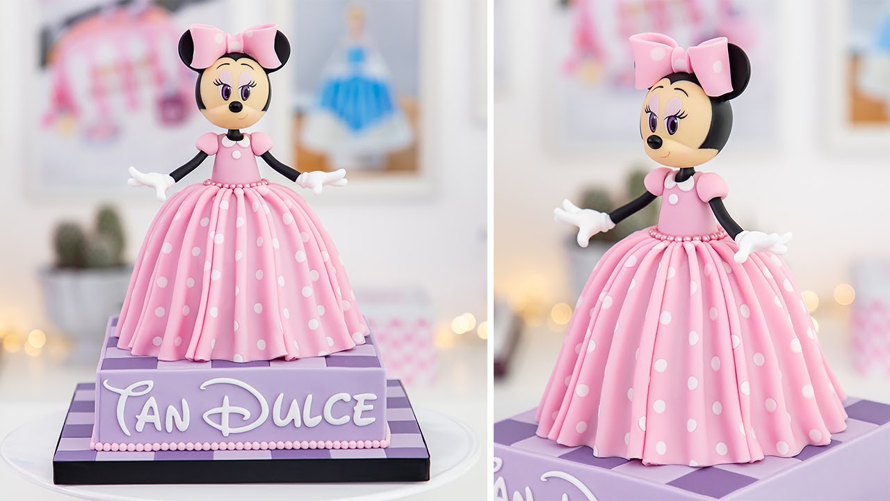 Minnie Mouse Square Fondant Cake