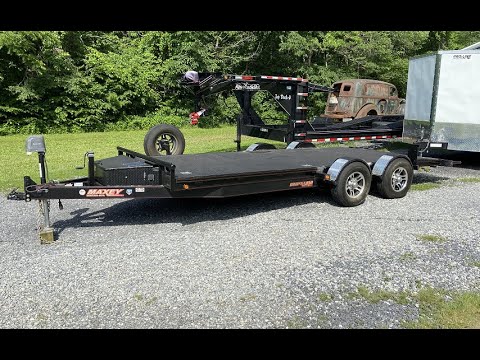 Maxx D Drop and Load trailer with air ride this thing is awesome Maxey trailer with a few ...