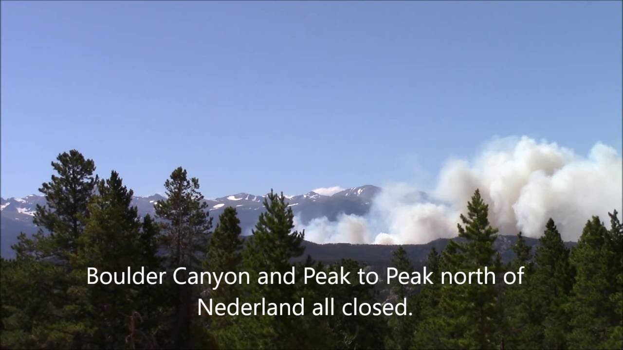 Cold Springs Fire - Boulder County Colorado - YouTube