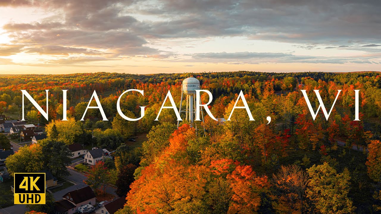 Niagara, Wisconsin - Fall 2022 [Drone Footage 4K] Wisconsin By Air ...