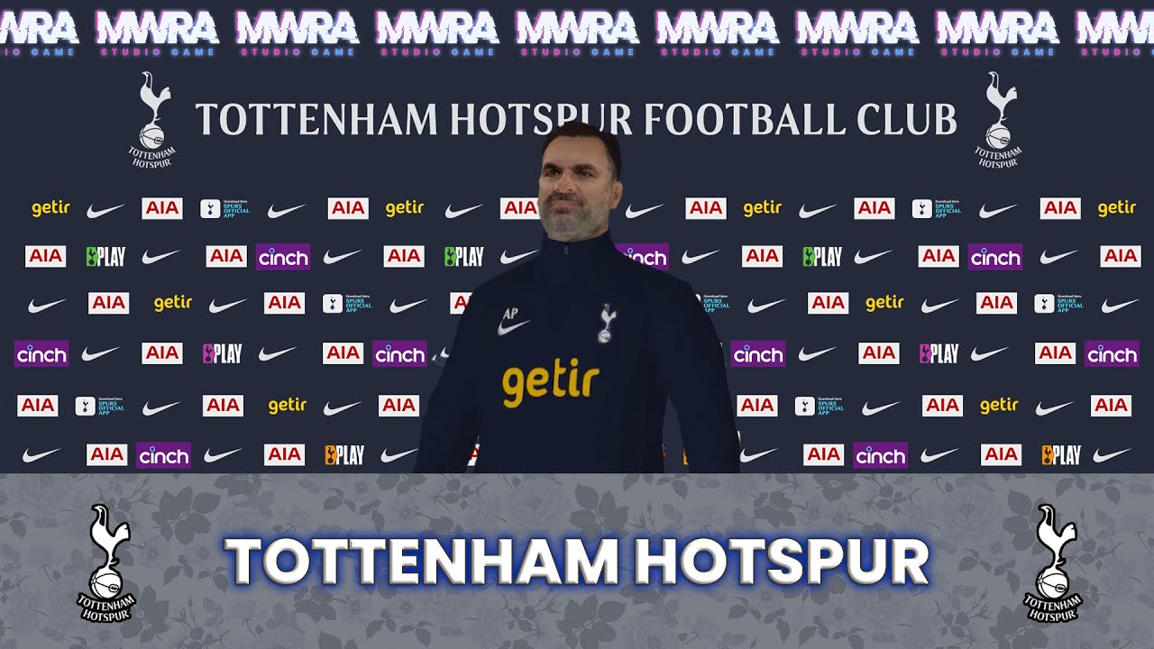 Pressroom & Kit Manager/Player Tottenham Hotspur PES 2017 - YouTube