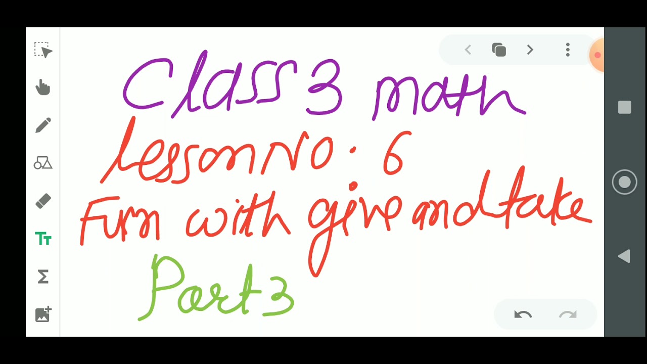 Class 3 Math Fun With Give And Take Part 3 YouTube Class 3 Math Fun With Give And Take Part 3 YouTube