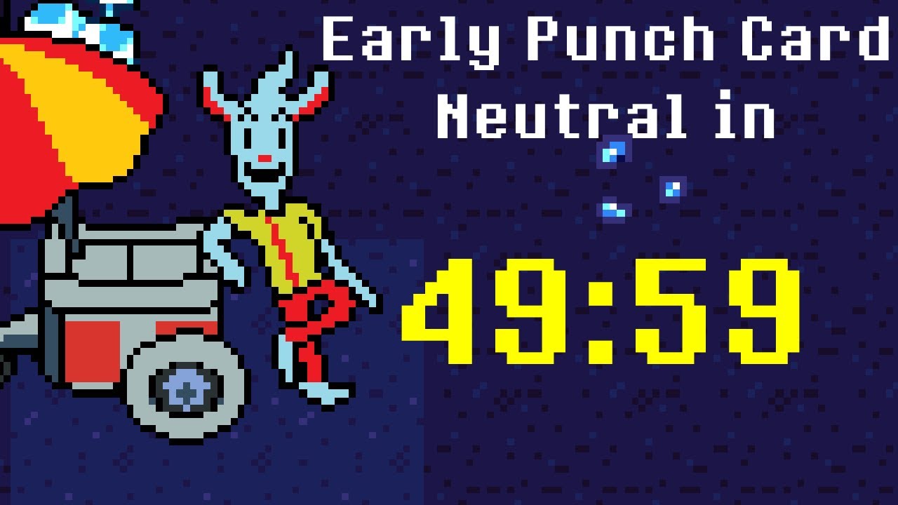 Undertale - Early Punch Card Neutral in 49:59 (World Record) - YouTube