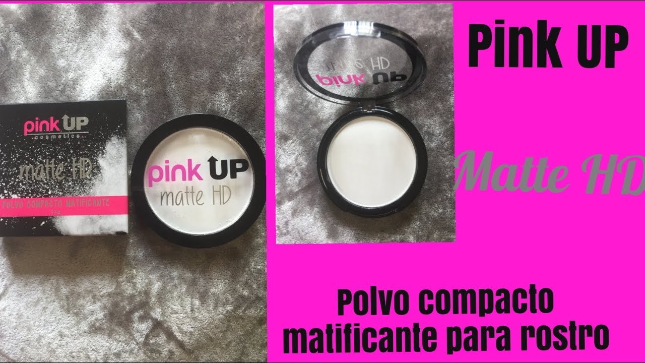 PINK UP .cosmetics. polvo compacto matificante para rostro... matte HD ...