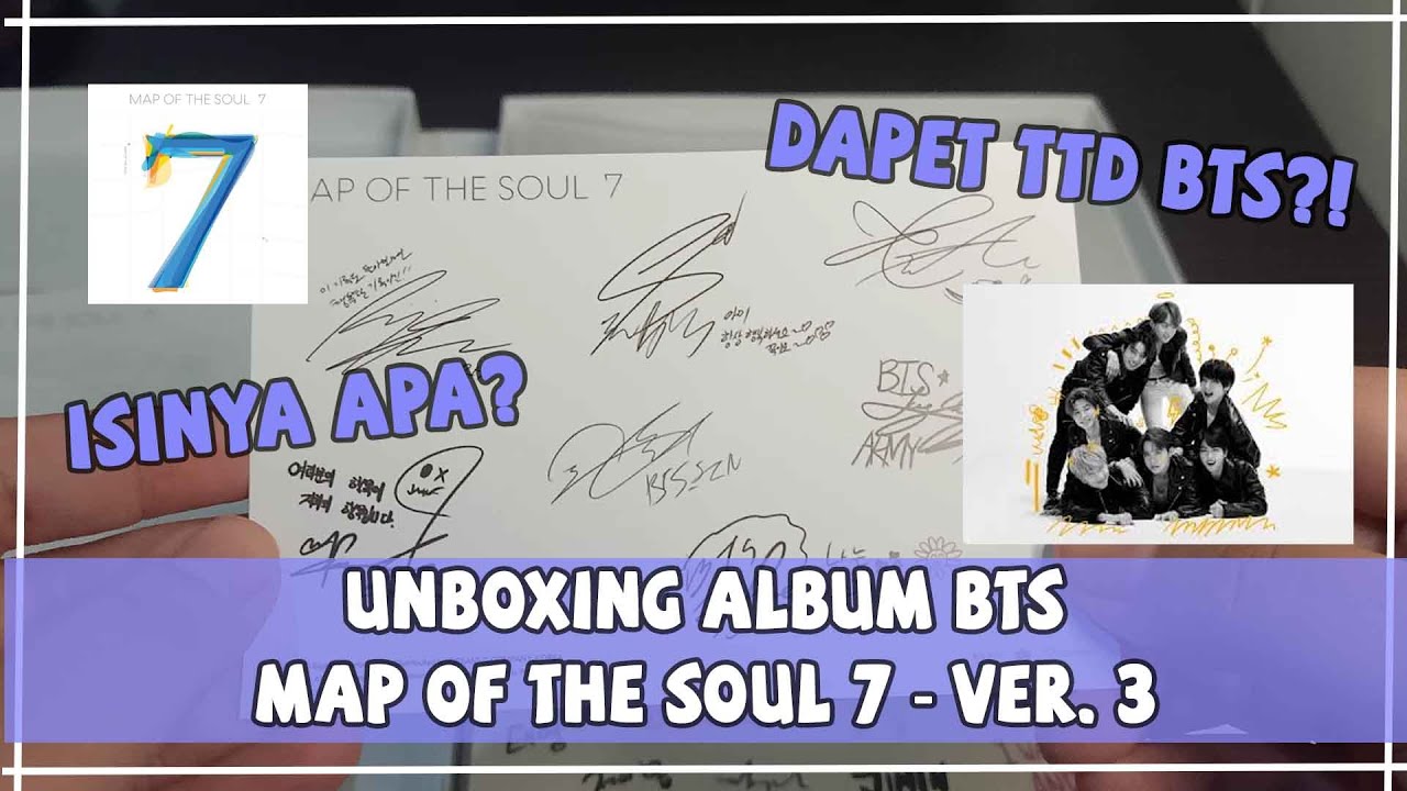 UNBOXING ALBUM BTS MAP OF THE SOUL (MOTS) 7 - VER. 3 - YouTube
