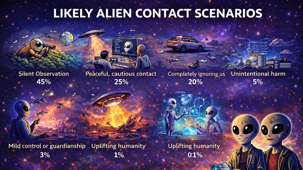 All possible Alien contact Scenarios | Whiteboard Animation - YouTube